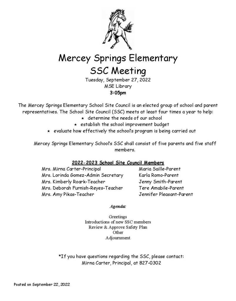 Live Feed | Mercey Springs Elementary