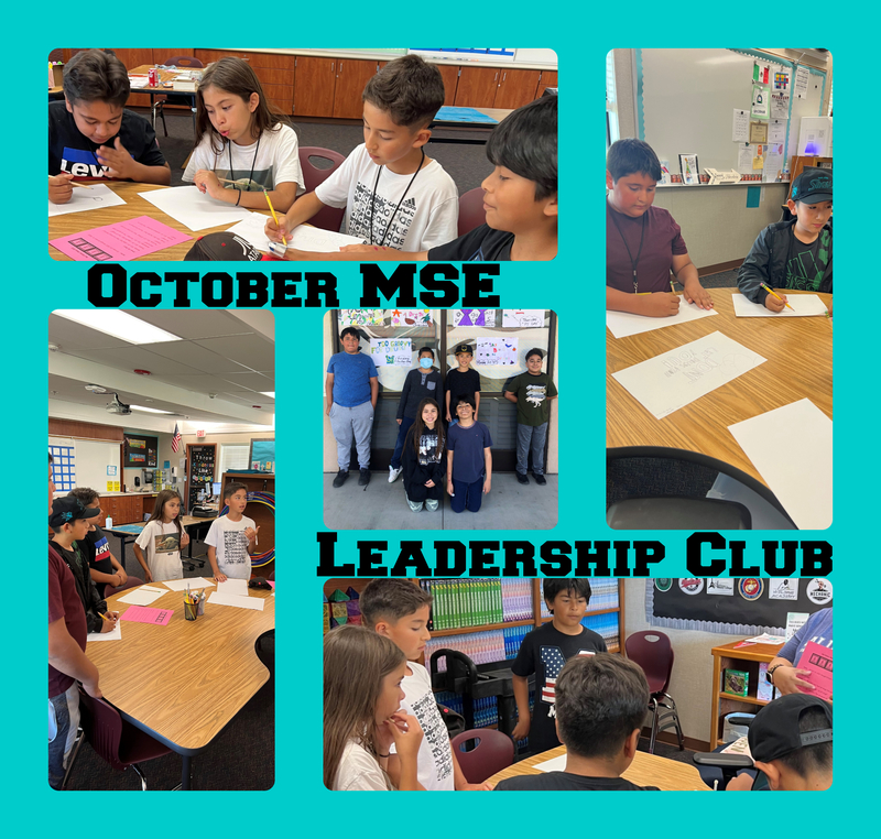 October | Mercey Springs Elementary
